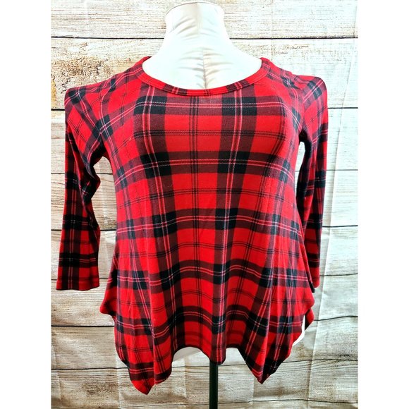 Rouge Collection | Tops | Rouge Collection Red Black Plaid Top 3x ...